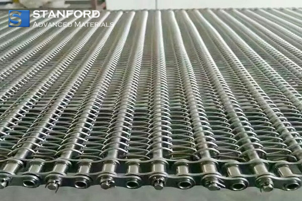 Nastro trasportatore in acciaio inox